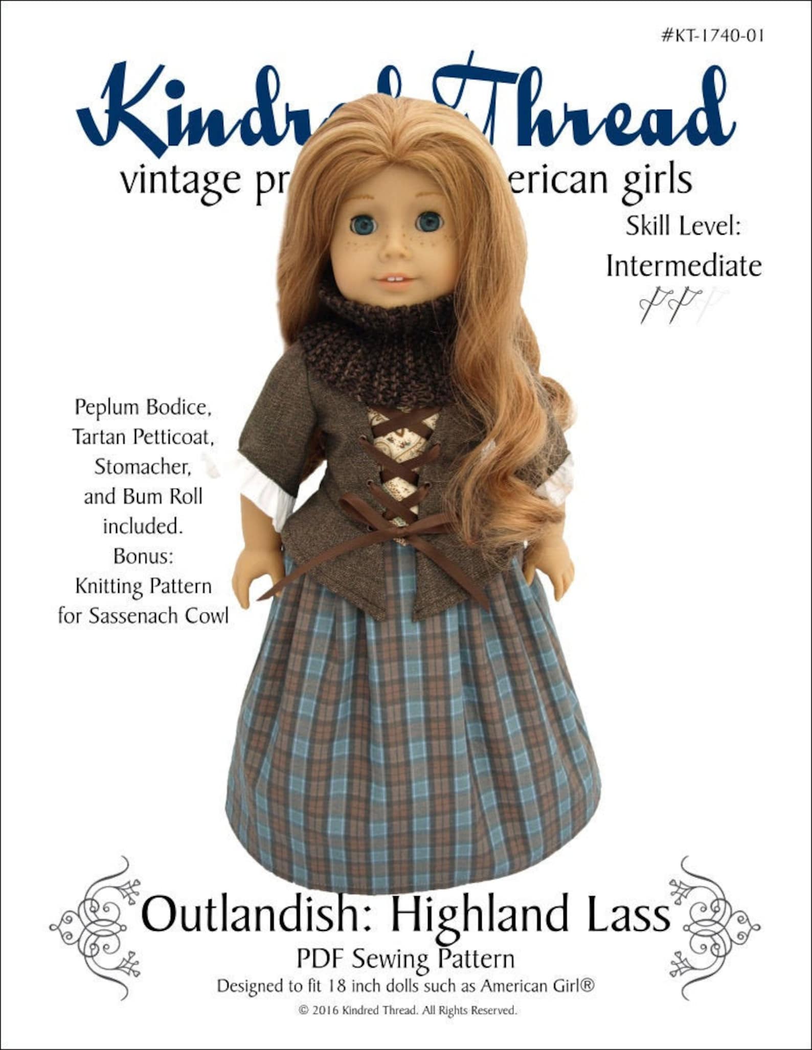 Outlandish: Highland Lass 18 Inch Doll Clothes Pattern Designed to Fit ...
