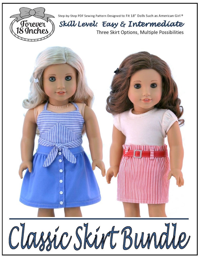 Pixie Faire Forever 18 Inches Classic Skirt Bundle Doll Etsy