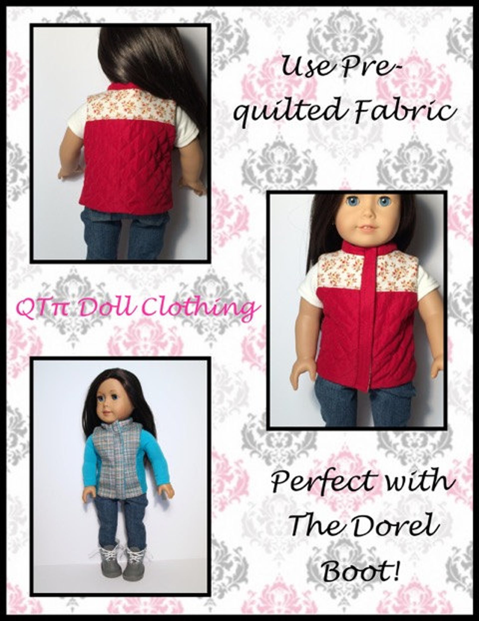 Puffer Vest 18 Inch Doll Clothes Pattern Fits Dolls Such as - Etsy