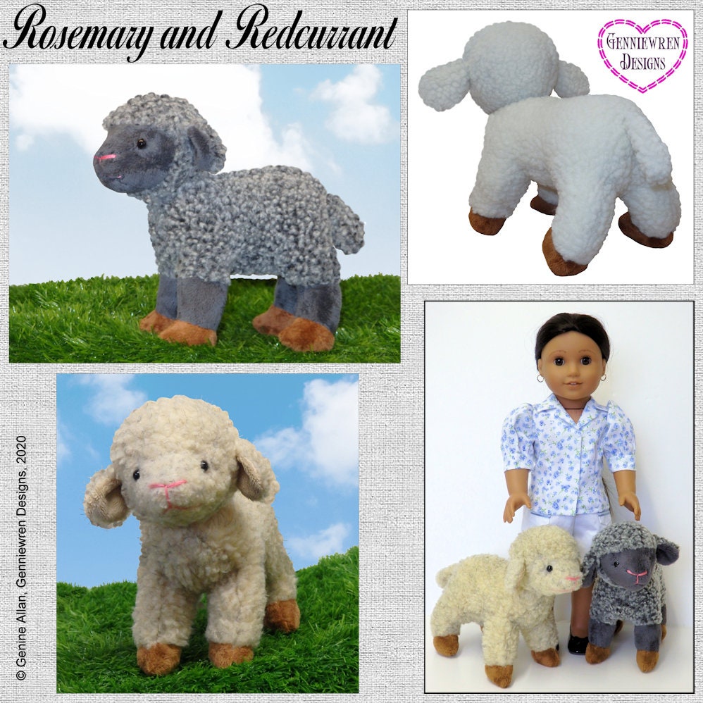Rosemary and Redcurrant 18 Inch Doll Pet Lamb Pattern Designed for Use ...
