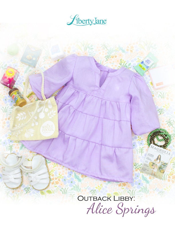 Alice Springs Dress 18 Inch Doll Clothes Pattern Fits Dolls - Etsy