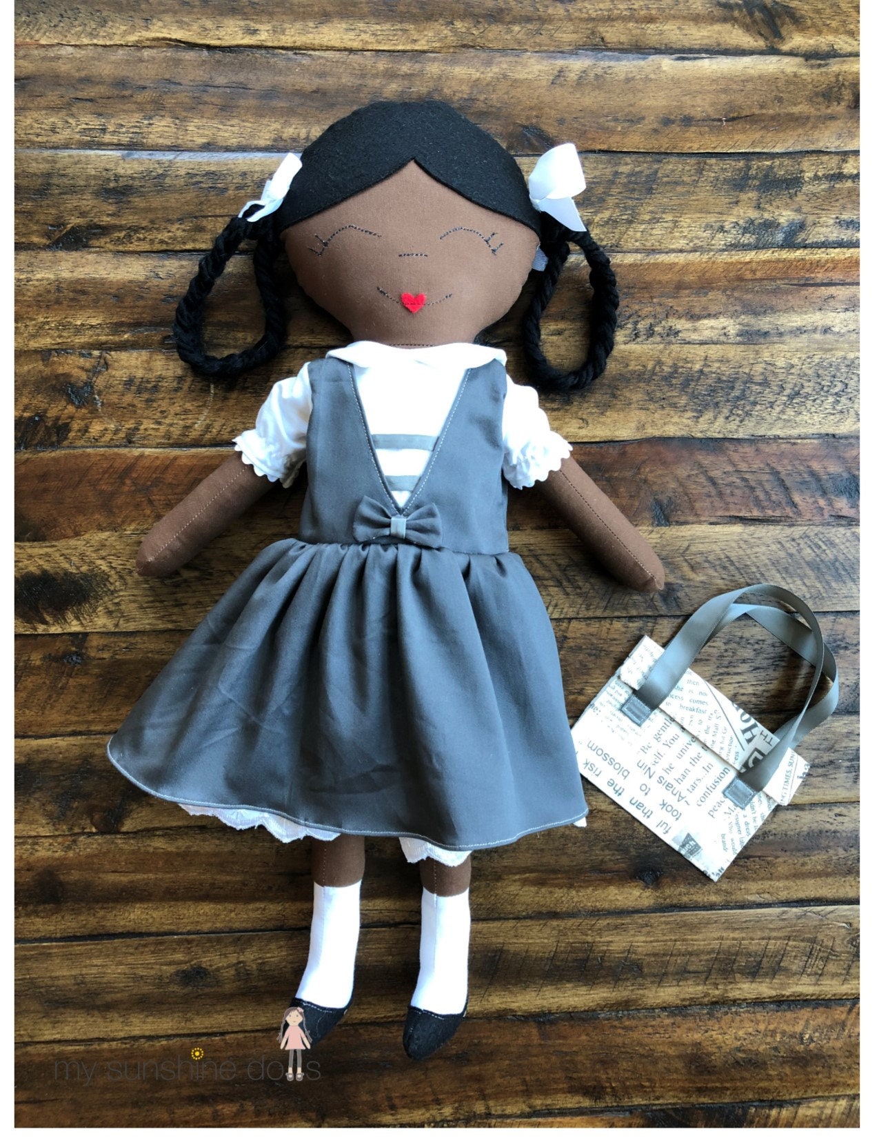 Reformer Ruby Doll 23 Inch Cloth Doll with Book Bag Sewing | Etsy