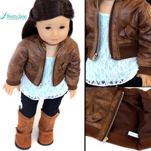 Bomber Jacket 18 Inch Doll Clothes Pattern Fits Popular 18" Dolls ...