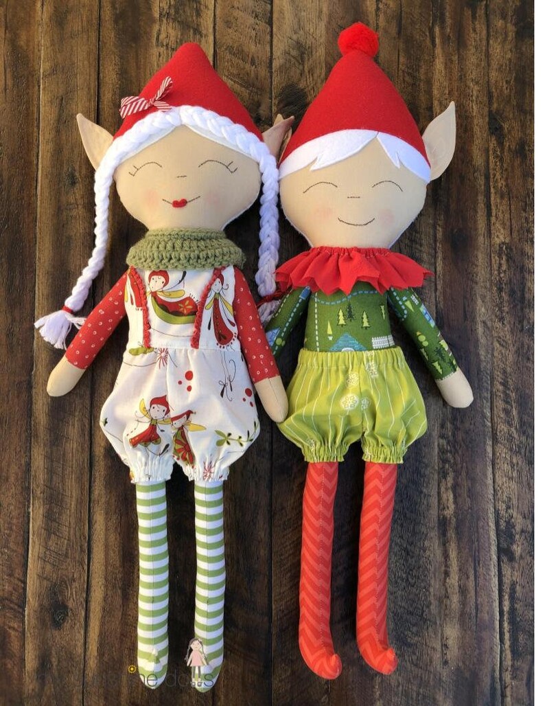 Elly and Eli Elf Doll 23 Inch Cloth Doll With Removable Romper or ...
