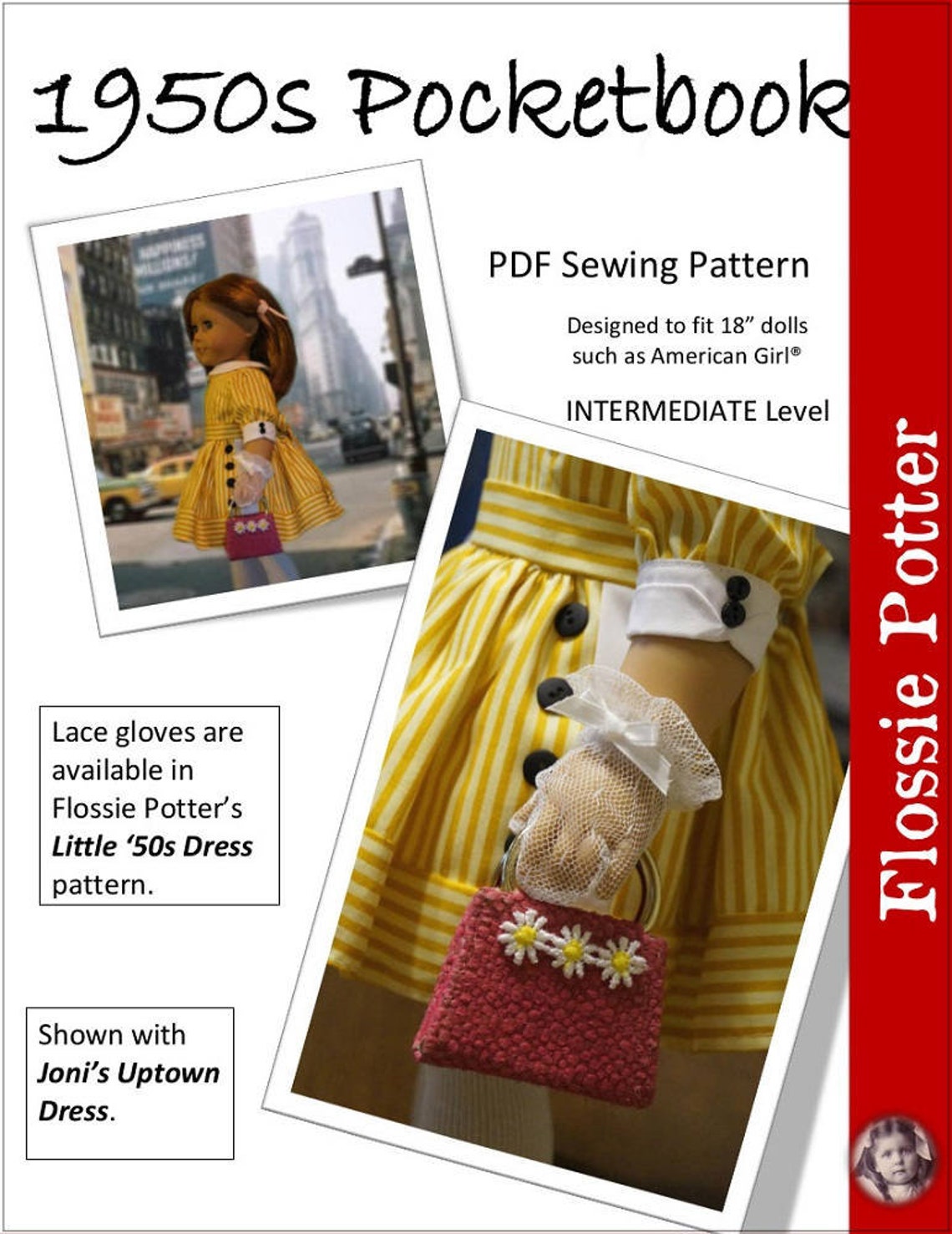 1950's Pocketbook 18 Inch Doll Clothes Pattern Fits Popular 18" Dolls ...