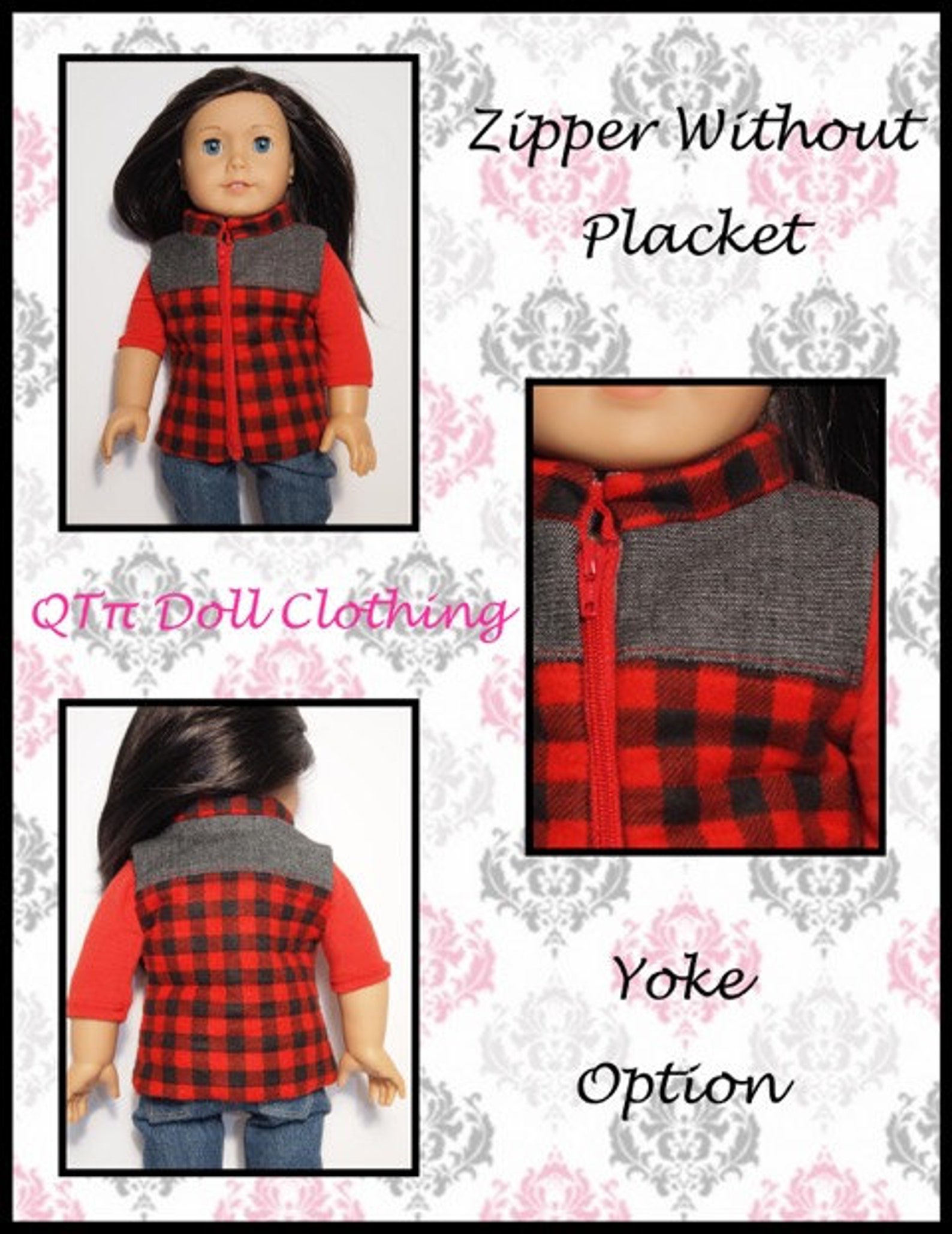 Puffer Vest 18 Inch Doll Clothes Pattern Fits Dolls Such as - Etsy
