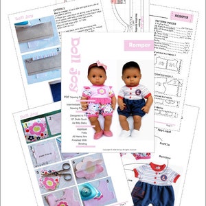 Romper 15 Inch Doll Clothes Pattern Designed to Fit Baby Dolls Such as ...