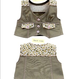Joy Vest 18 Inch Doll Clothes Pattern Fits Dolls Such as American Girl ...