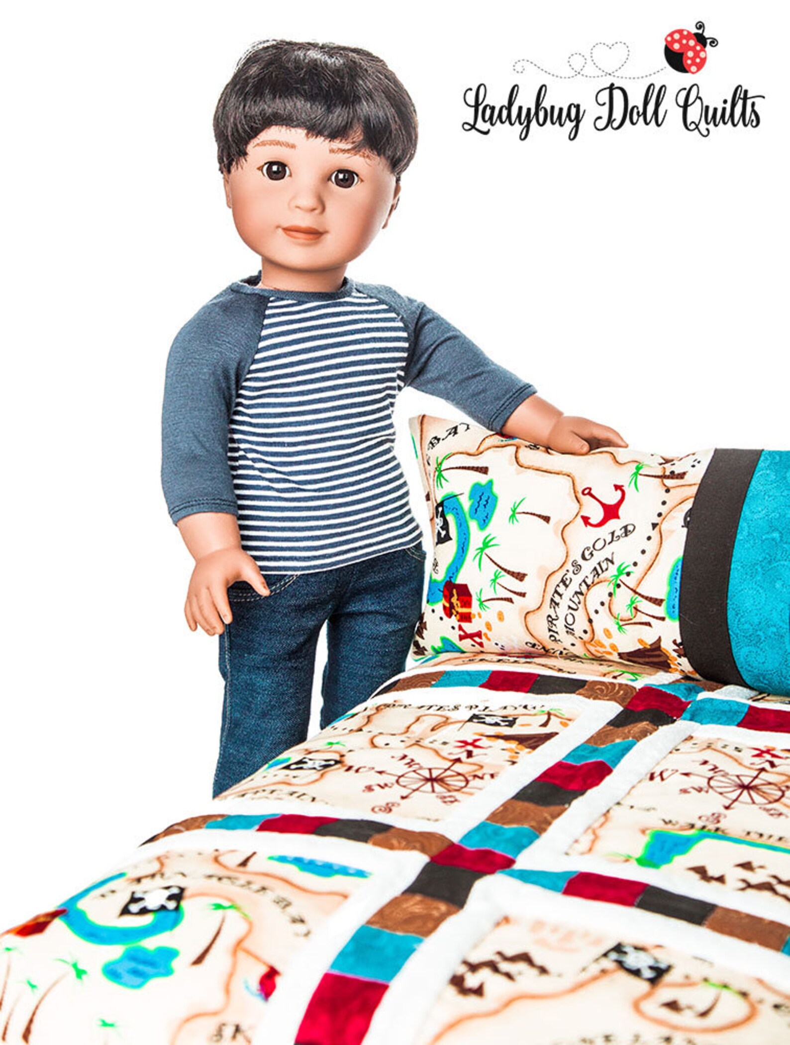 Around the Square 18 Inch Doll Quilting Pattern Fits Popular 18" Dolls ...