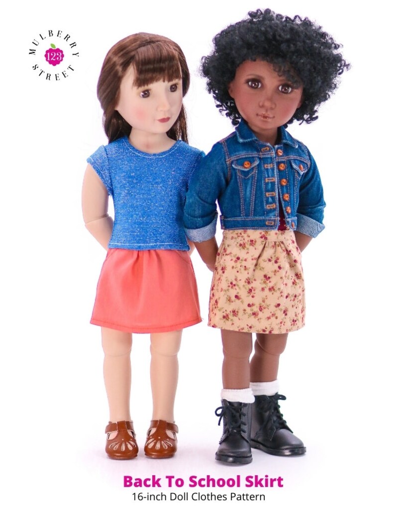 Back to School Skirt 16 Inch Doll Clothes Pattern Fits A Girl | Etsy