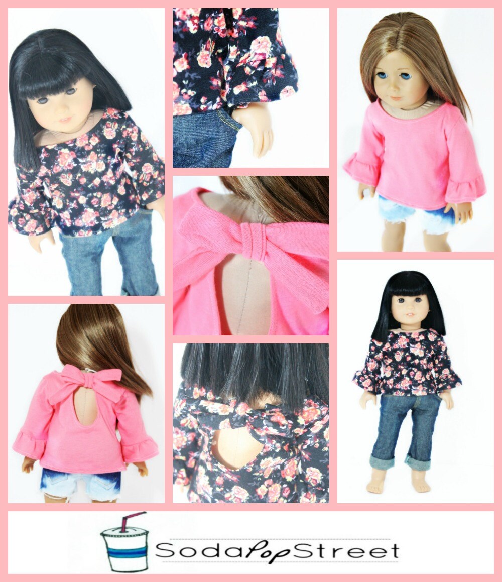 Sweet Suzie Shirt 18 Inch Doll Clothes Pattern Fits Popular 18" Dolls ...