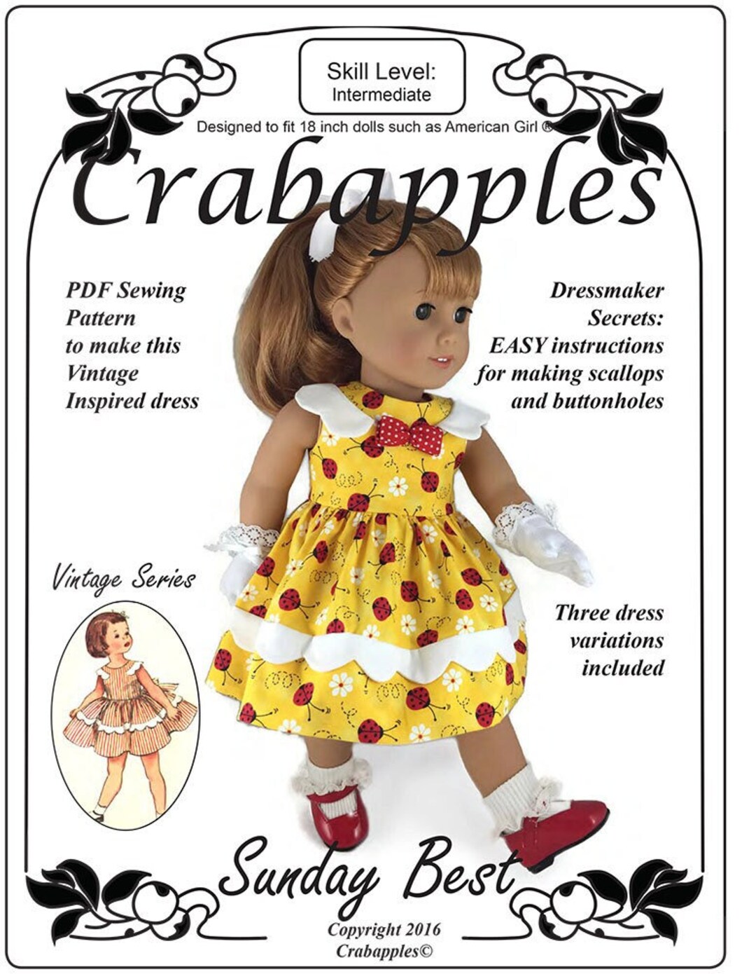 Sunday Best 18 Inch Doll Clothes Pattern Fits Popular 18 Dolls ...