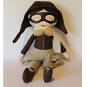 Aviator Doll 23 Inch Cloth Doll With Hat, Scarf, and Goggles Sewing ...