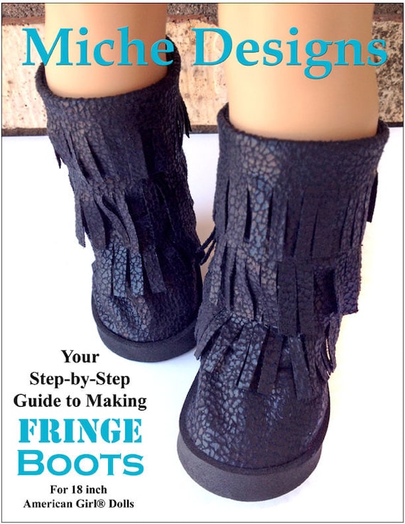 Fringe Boots 18 Inch Doll Clothes Shoe Pattern Fits Dolls Such | Etsy