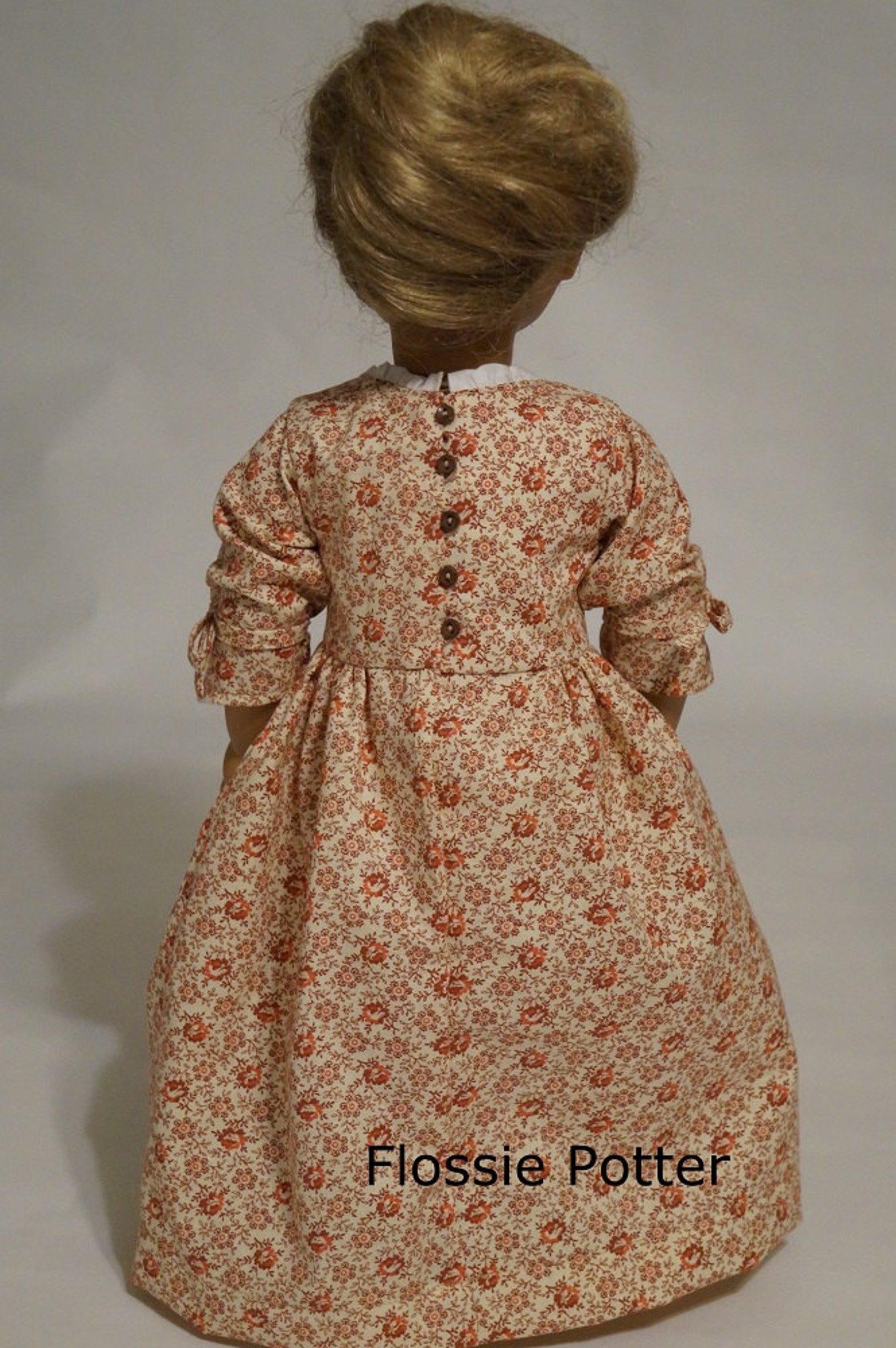 Betsy Ross Shop Dress 18 Inch Doll Clothes Pattern Fits Popular 18 ...