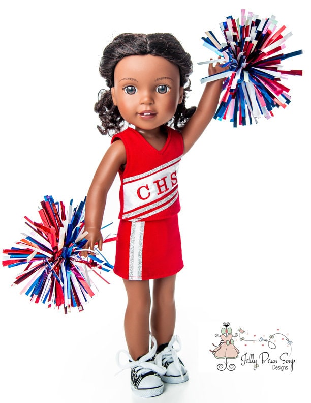 Junior Cheerleader 14.5 inch Doll Clothes Pattern Fits Dolls | Etsy