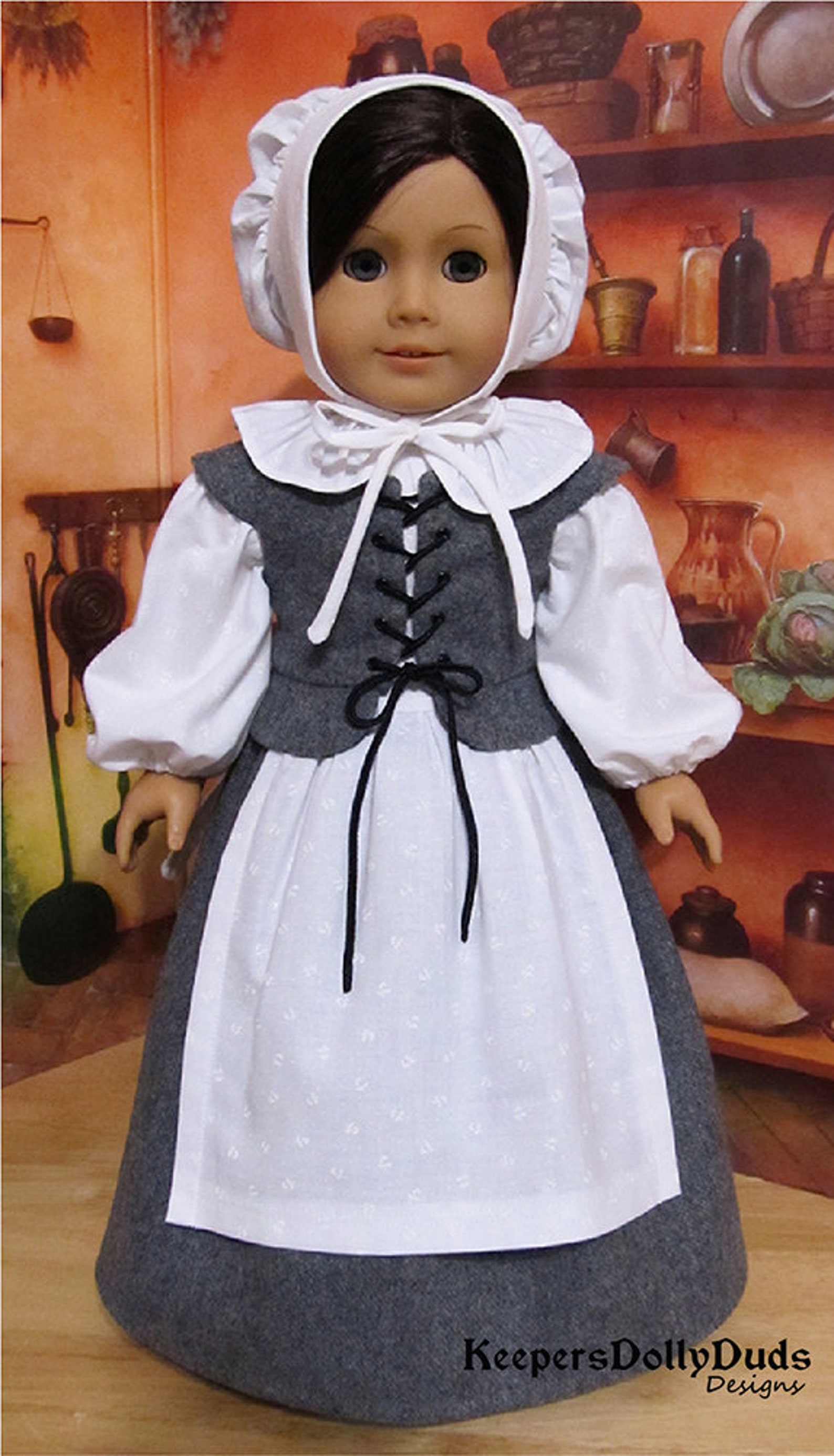 Pretty Pilgrim 18 Inch Doll Clothes Pattern Designed to Fit - Etsy