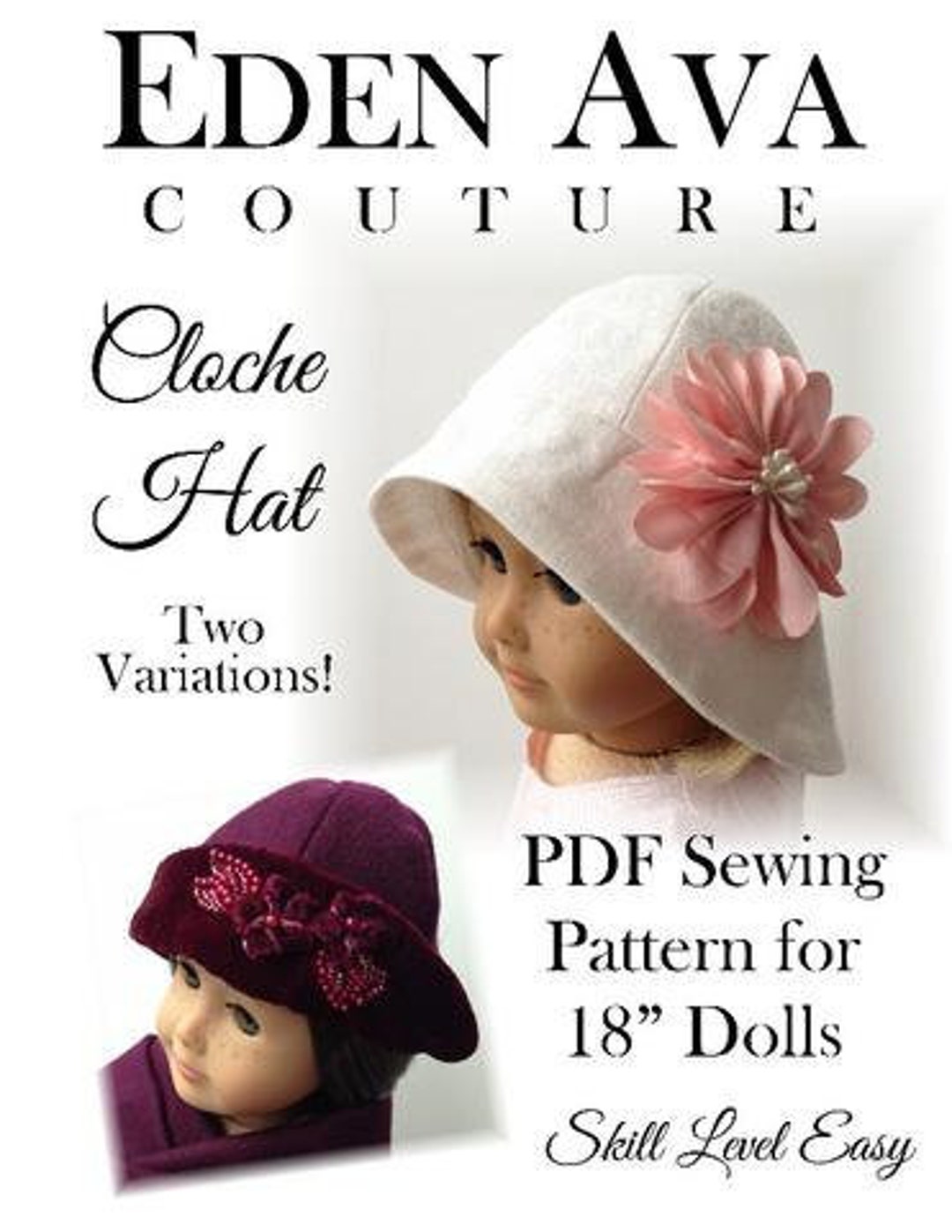 Cloche Hat 18 Inch Doll Clothes Pattern Fits Dolls Such as - Etsy