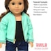 Avila Aviator Jacket 18 Inch Doll Clothes Pattern Fits Popular 18 ...