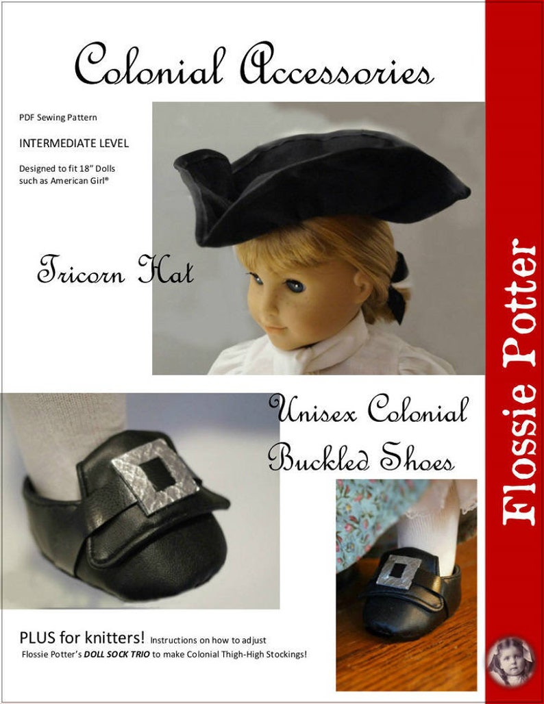 Colonial Accessories 18 inch Doll Clothes Pattern Fits Dolls | Etsy