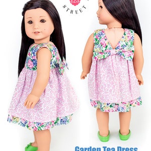 Garden Tea Dress 18 Inch Doll Clothes Pattern Fits Popular 18" Dolls ...