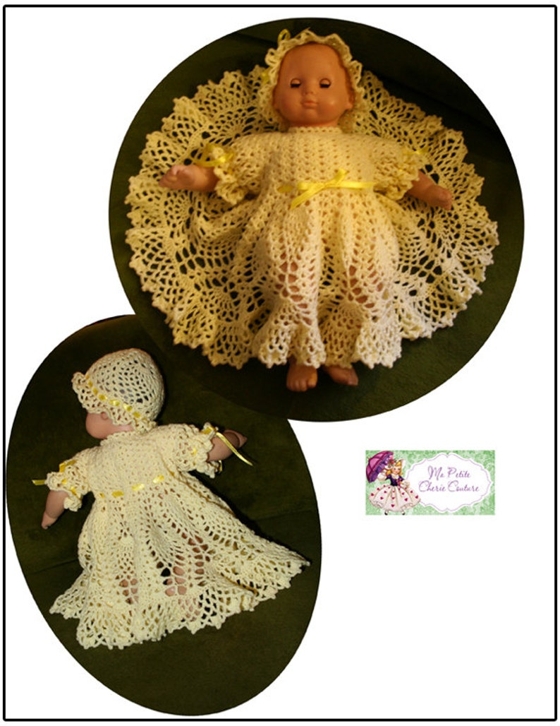 Baby's First Dress 15 Inch Doll Clothes Crochet Pattern | Etsy