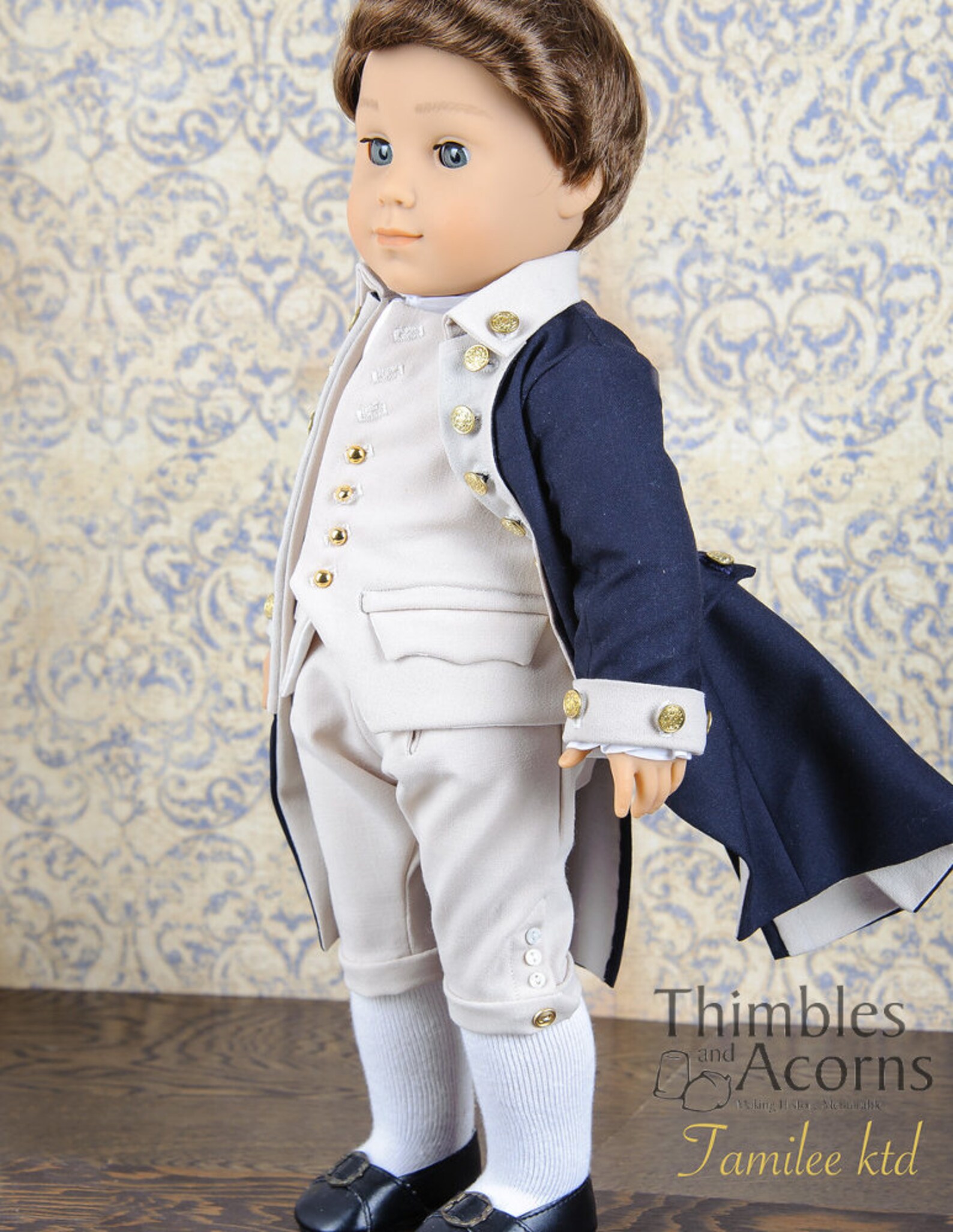 George Washington Commander in Chief 18 Inch Doll Clothes Pattern Fits ...