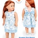 Garden Tea Dress 18 Inch Doll Clothes Pattern Fits Dolls Such - Etsy