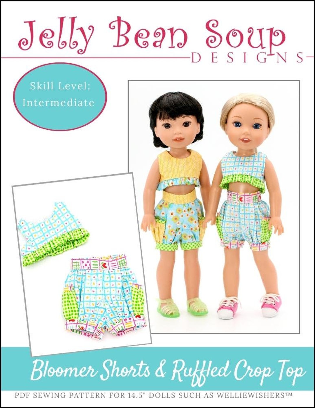 Bloomer Shorts & Ruffled Crop Top 14.5