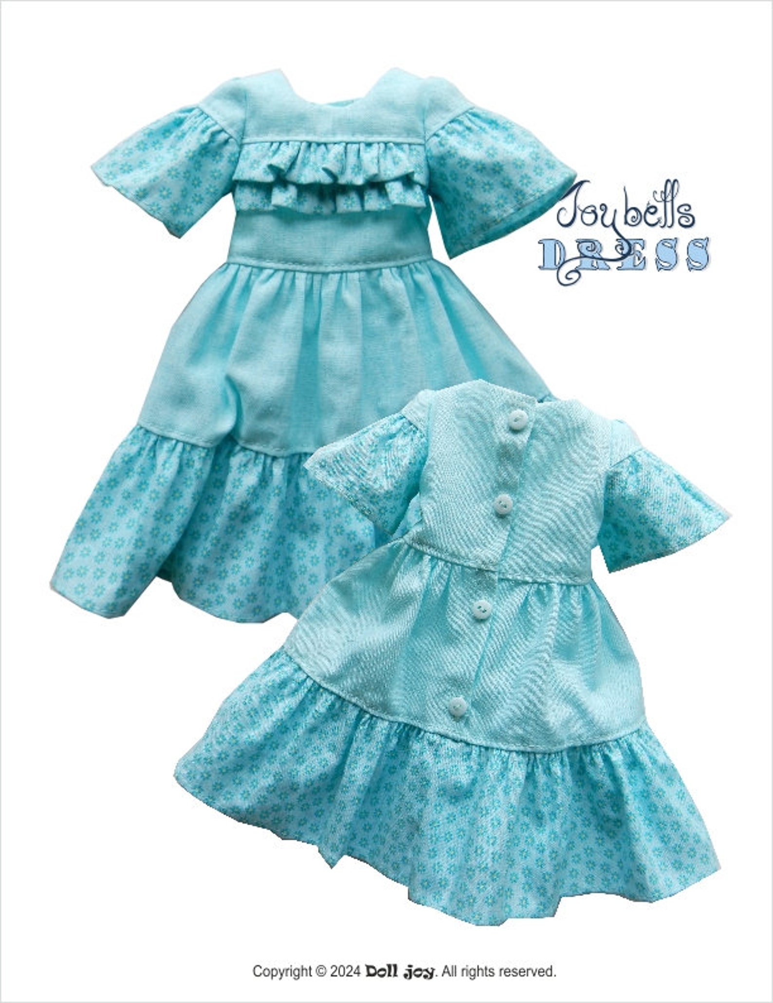 Joy Bells Dress 14.5-15 Inch Doll Clothes Pattern Fits Dolls Such as ...