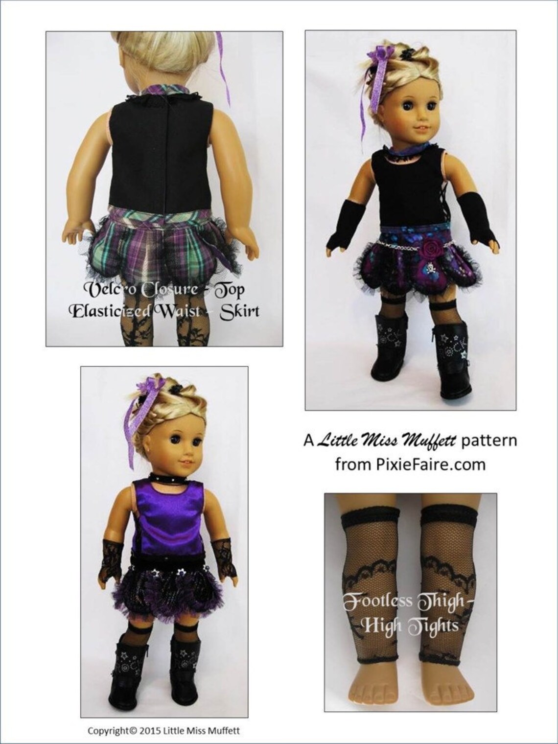 Punk Rock Princess 18 Inch Doll Clothes Pattern Fits Dolls | Etsy