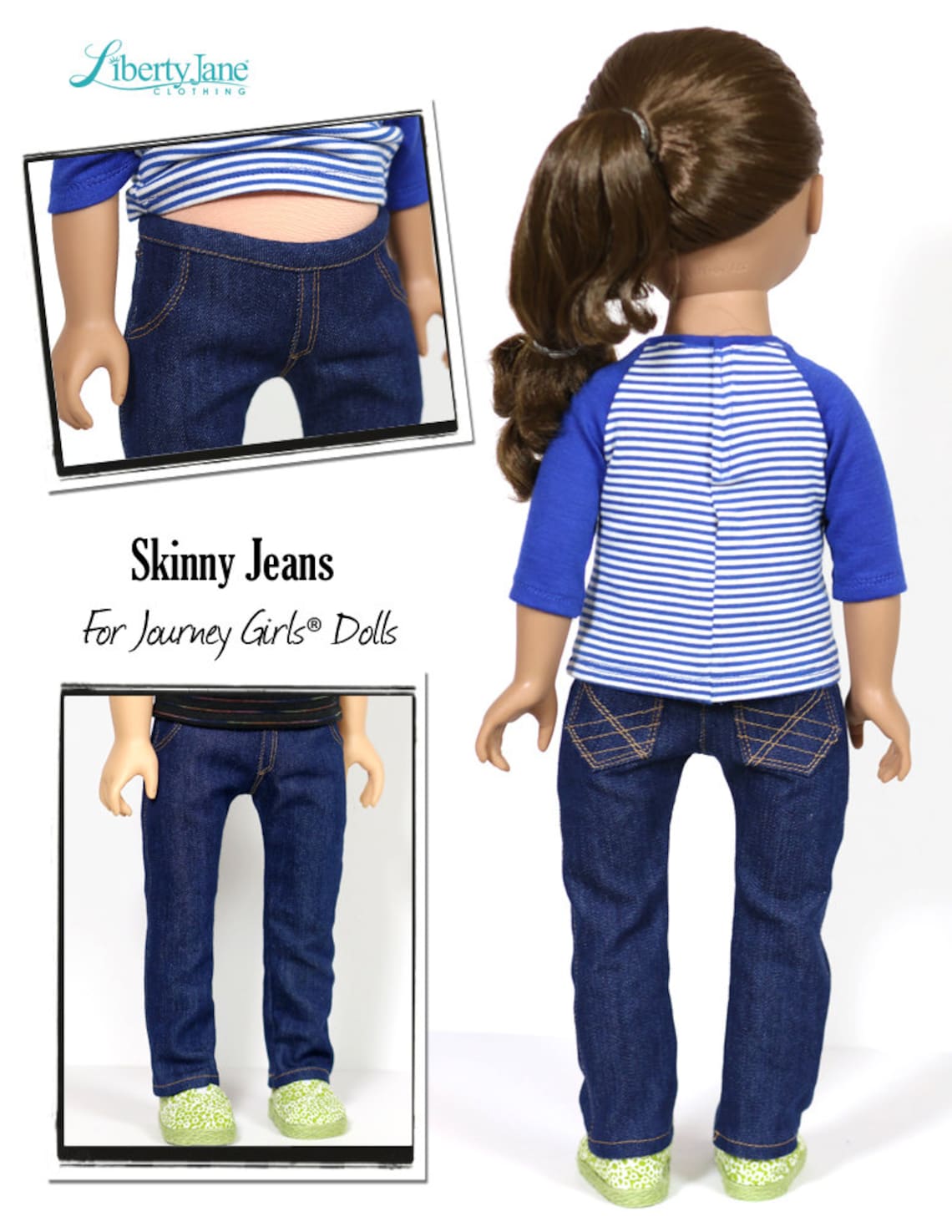 Jeans Bundle Doll Clothes Pattern Designed to Fit Journey Girls® Dolls ...