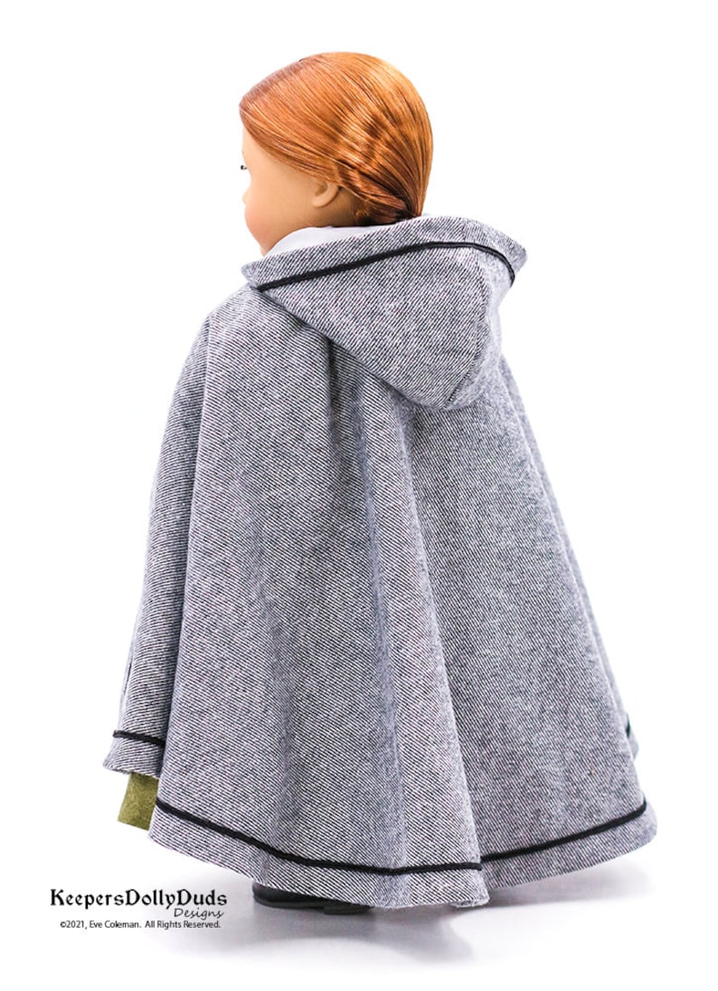 Hooded Cloak 18 Inch Doll Clothes Pattern Designed to Fit - Etsy