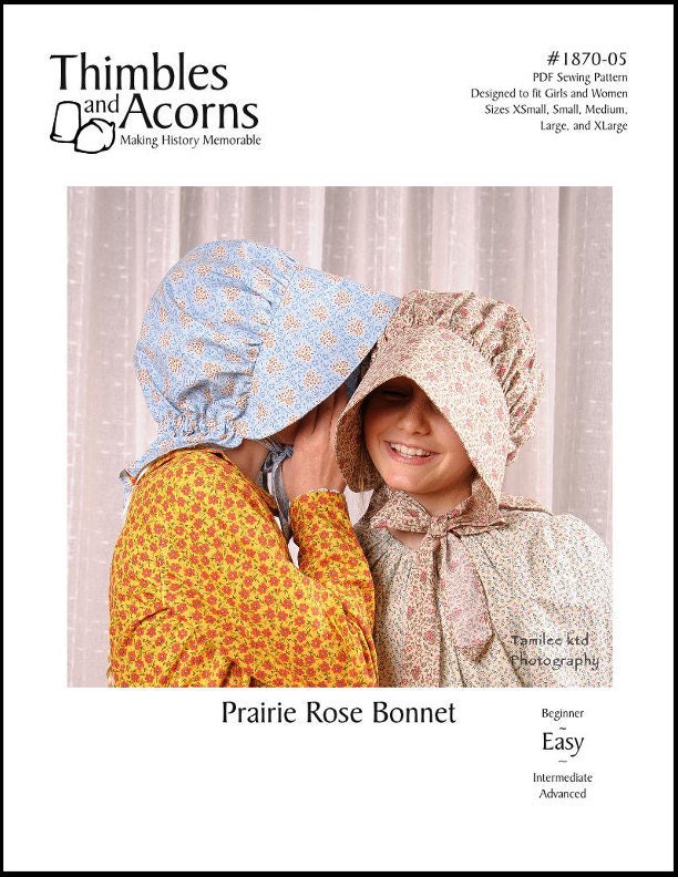 Pioneer Bonnet Pattern - Etsy