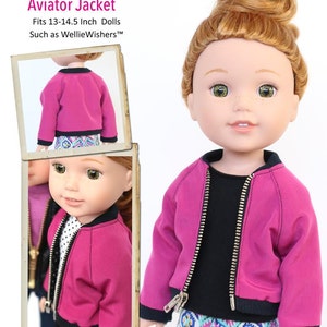 Avila Aviator Jacket 13-14.5 Inch Doll Clothes Pattern Instant Download ...