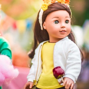 Avila Aviator Jacket 18 Inch Doll Clothes Pattern Fits Popular 18 ...