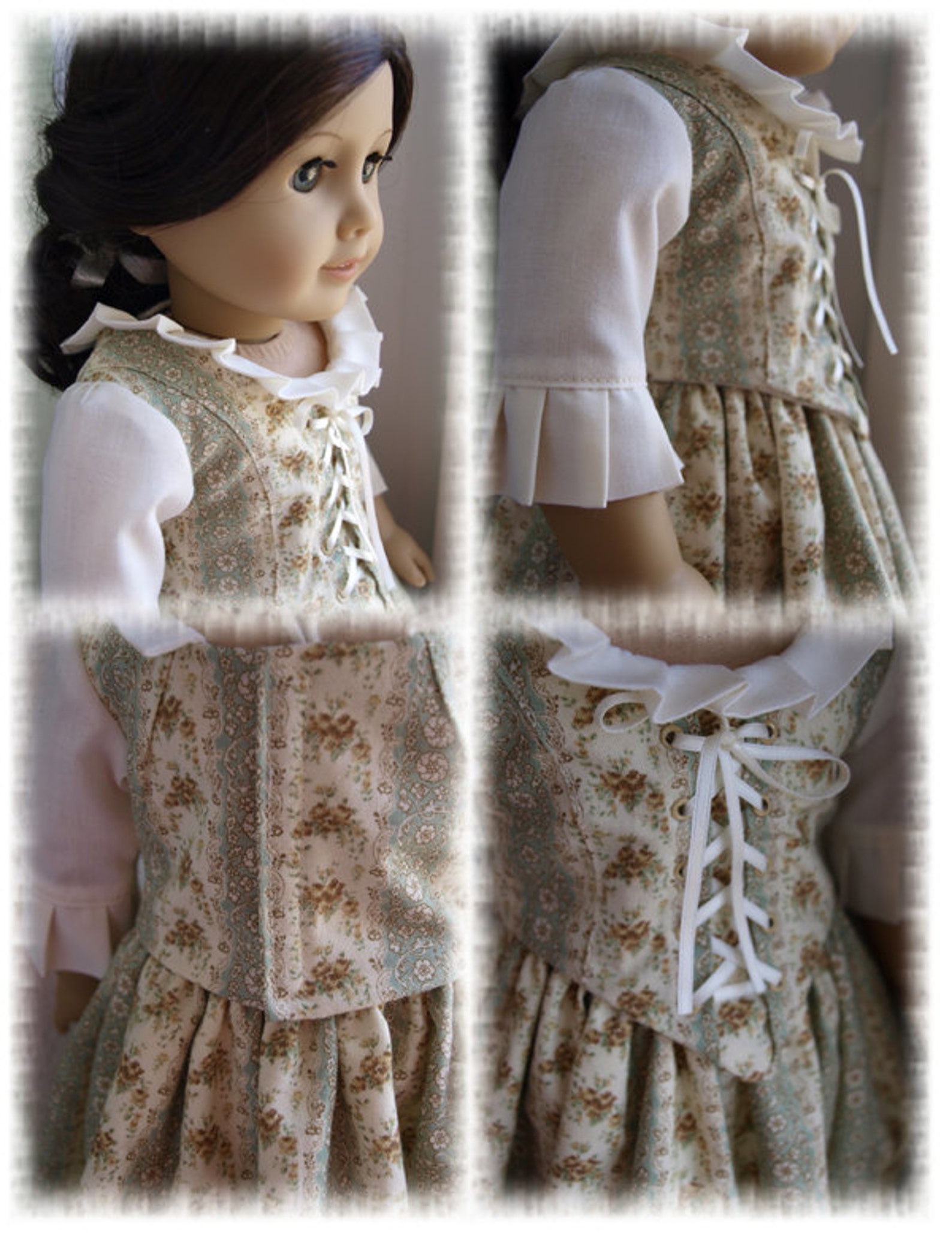 Colonial Elegance Dress 18 Inch Doll Clothes Pattern Fits - Etsy
