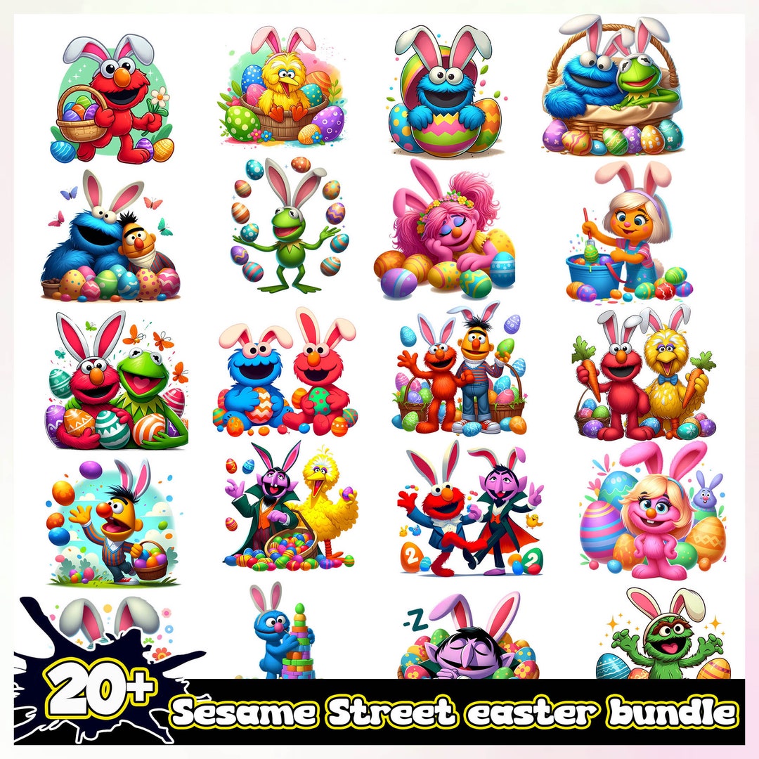 Cartoon Easter Character Png Bundle, Spring Easter Png, Happy Easter ...