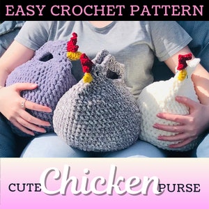 Crochet Clutch Bag Pattern · Crochet Chicken Plush Purse Pattern Easy ...