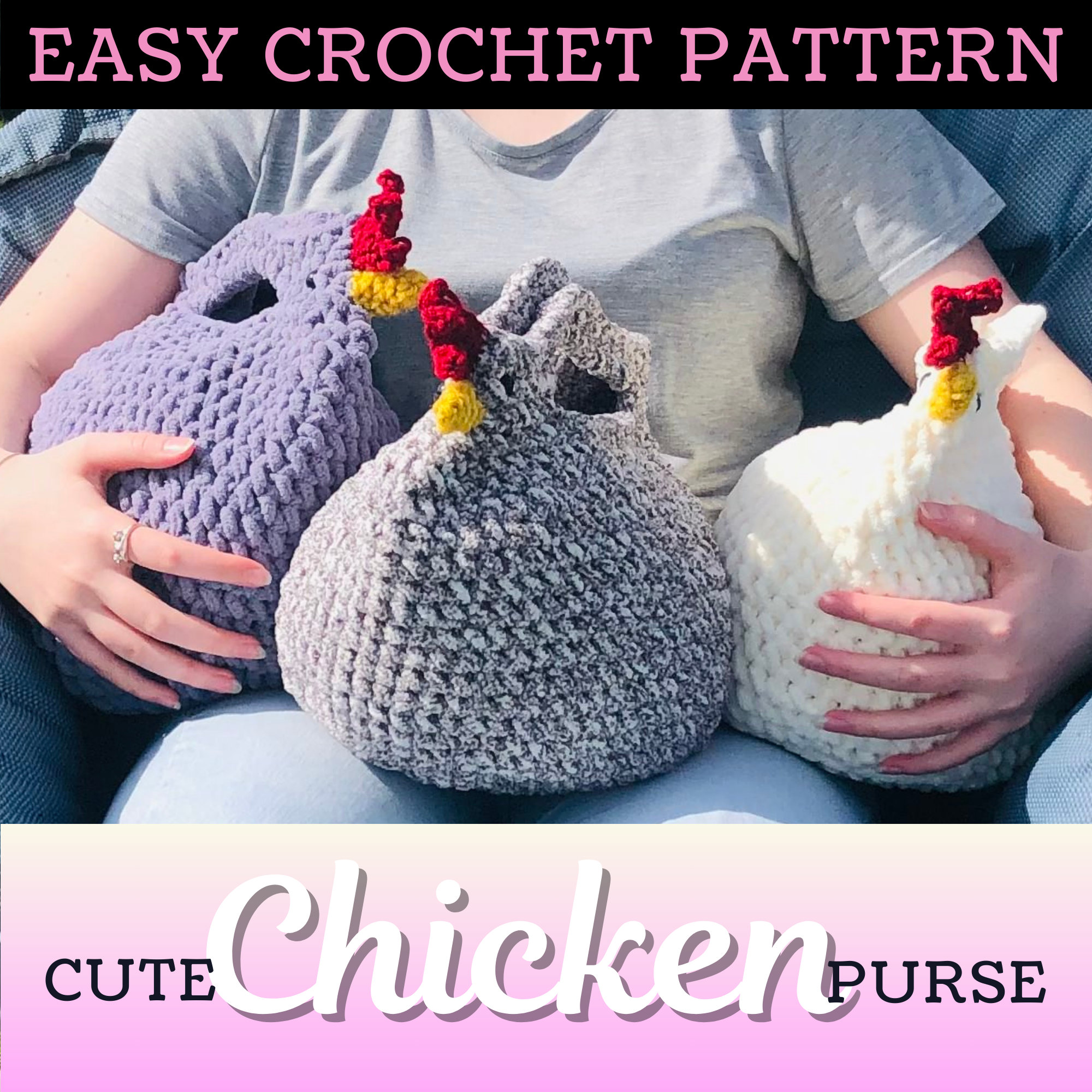 Crochet Clutch Bag Pattern Crochet Chicken Plush Purse Pattern Easy ...