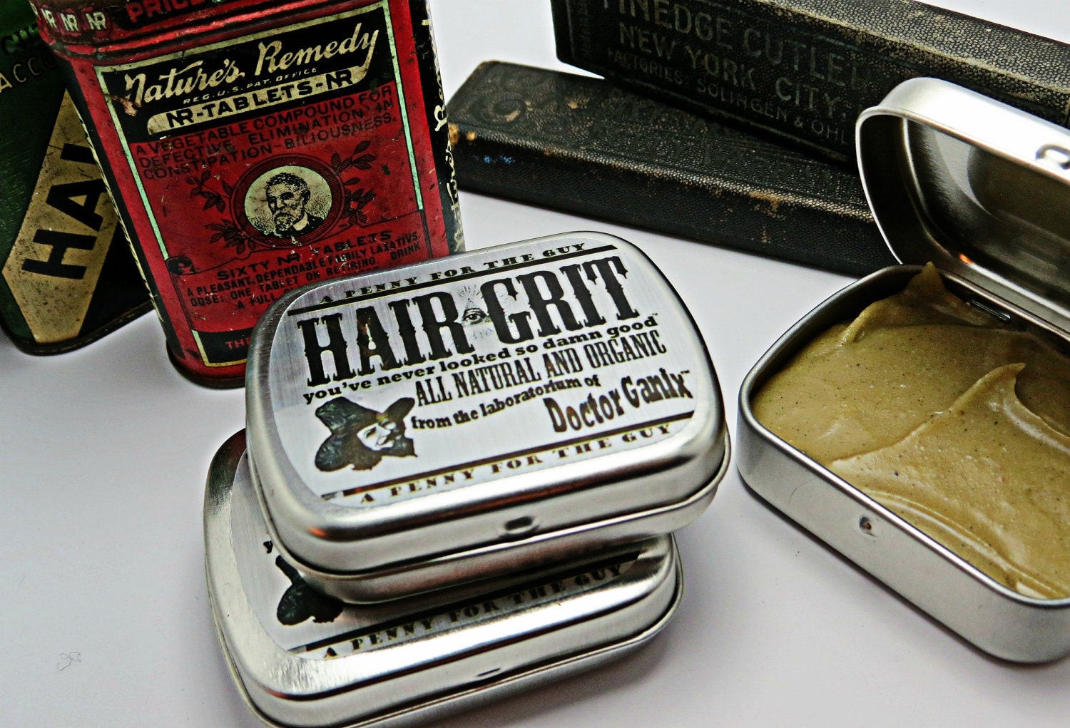 Hair Grit - All Natural and Organic - Hair Product - Pomade - Styling ...