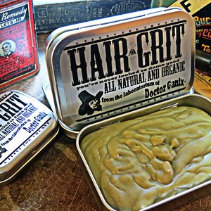 Hair Grit - All Natural and Organic - Hair Product - Pomade - Styling ...