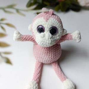 Minnie May Amigurumi Monkey Pully Plush No-sew Crochet Pattern PDF - Etsy