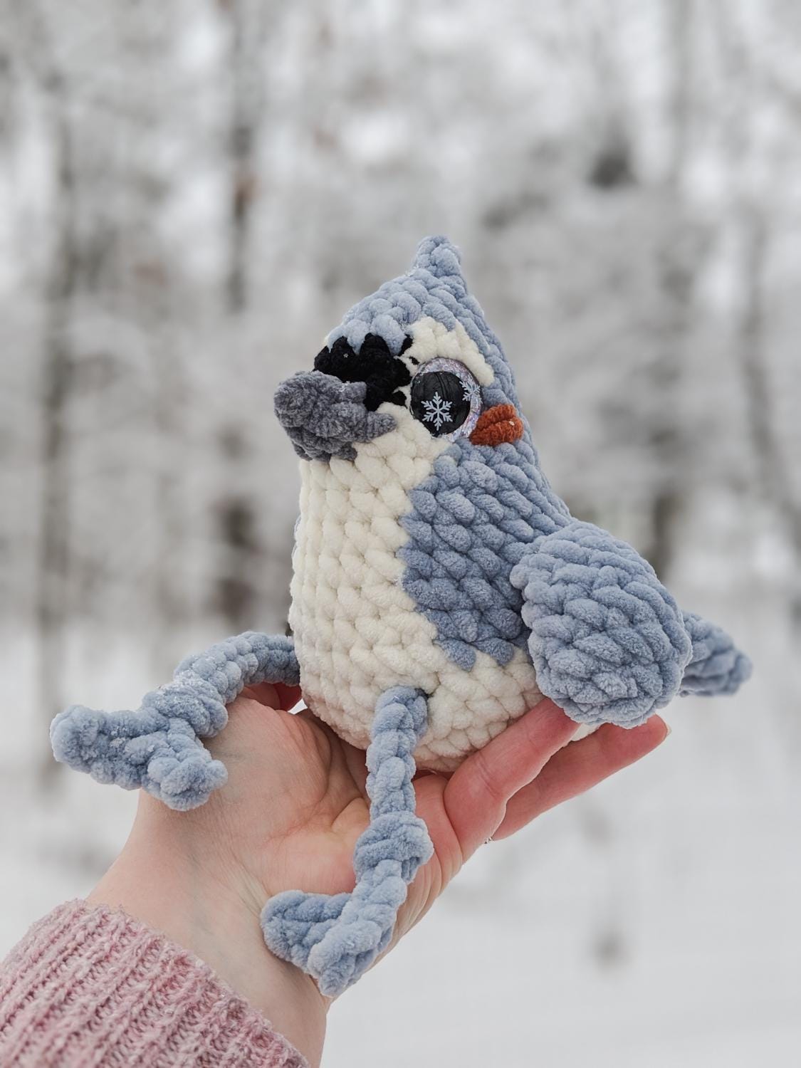 Winter Birds Pully Plush Munchkin Amigurumi Fidget No-sew Crochet ...