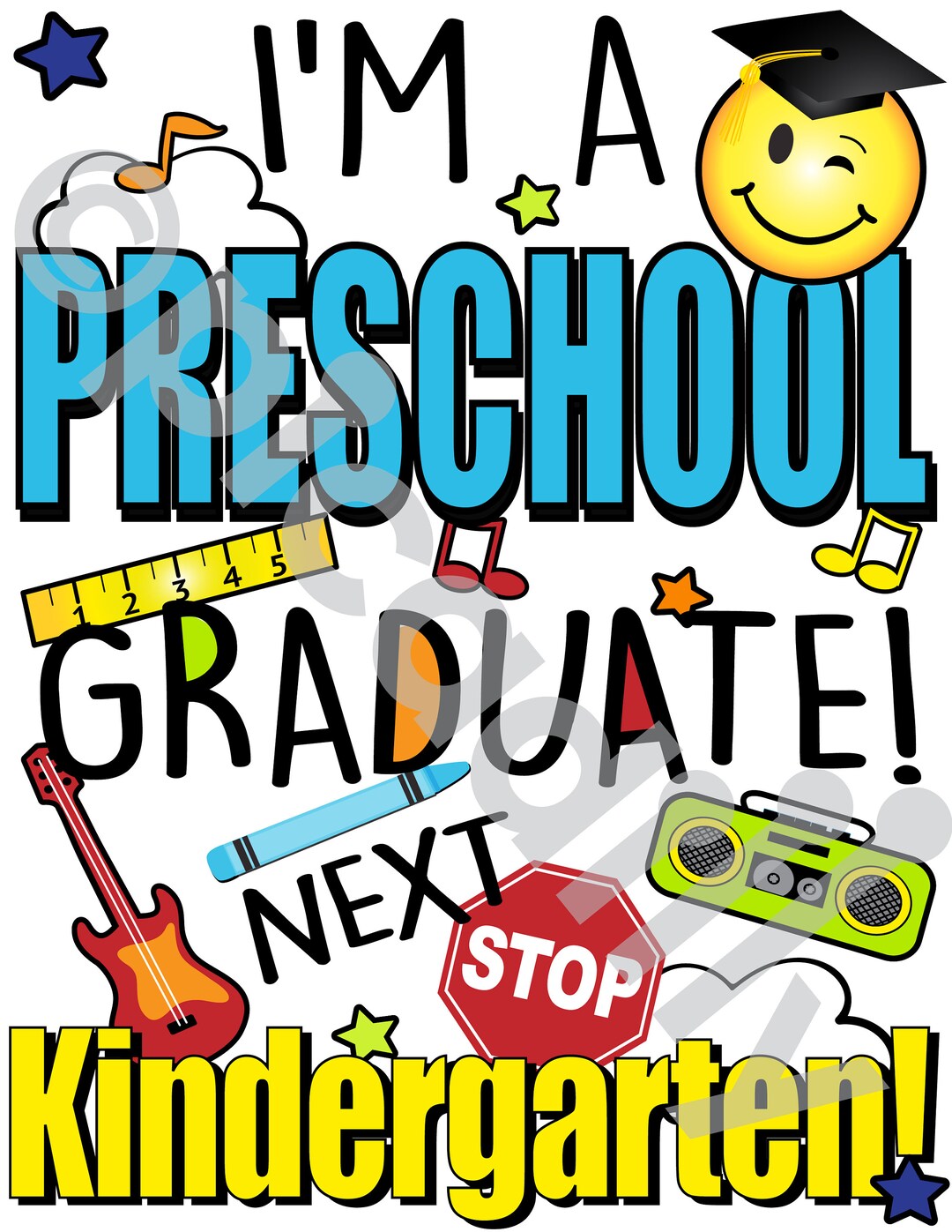 Preschool Graduate Digital File, Preschool Graduate PNG, Preschool ...
