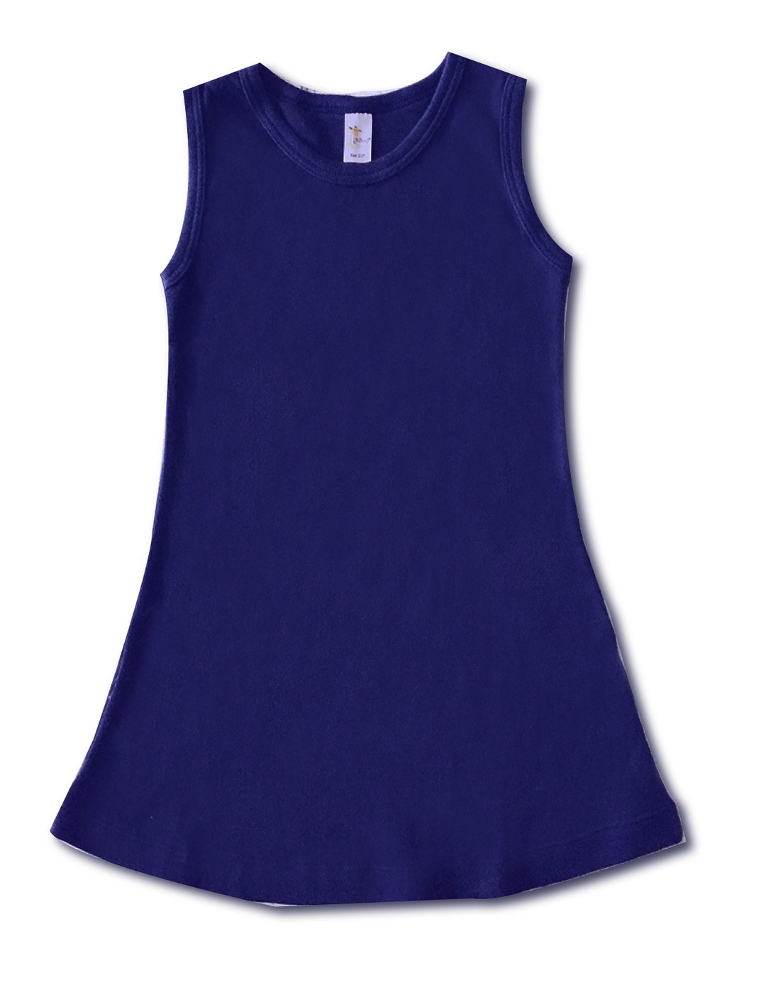 Toddler Blank Dress, Navy Toddler Blank Tank Dress, Baby Girl Navy ...