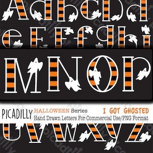 Ghost Alphabet Digital File, Kids Ghost Letters Digital Download, Ghost ...