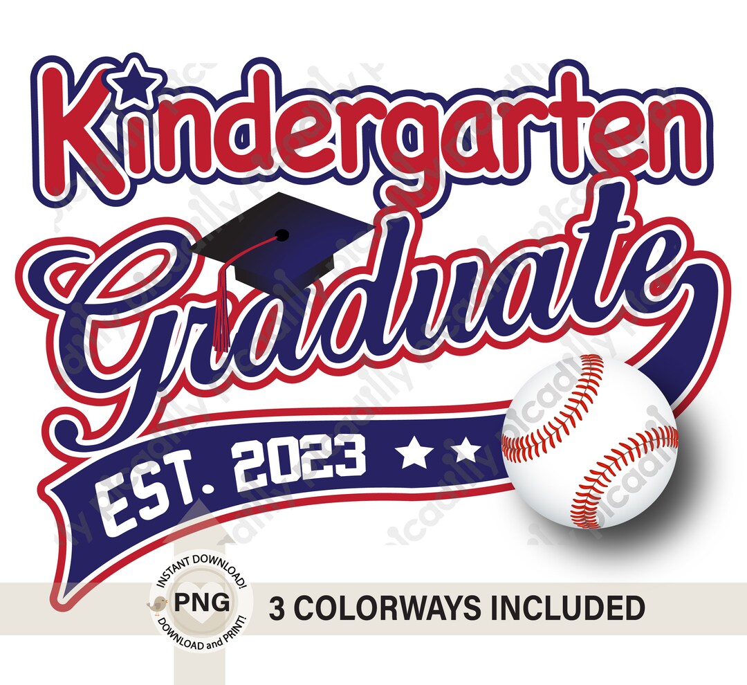 Kindergarten Graduate PNG Kindergarten Graduation PNG for - Etsy