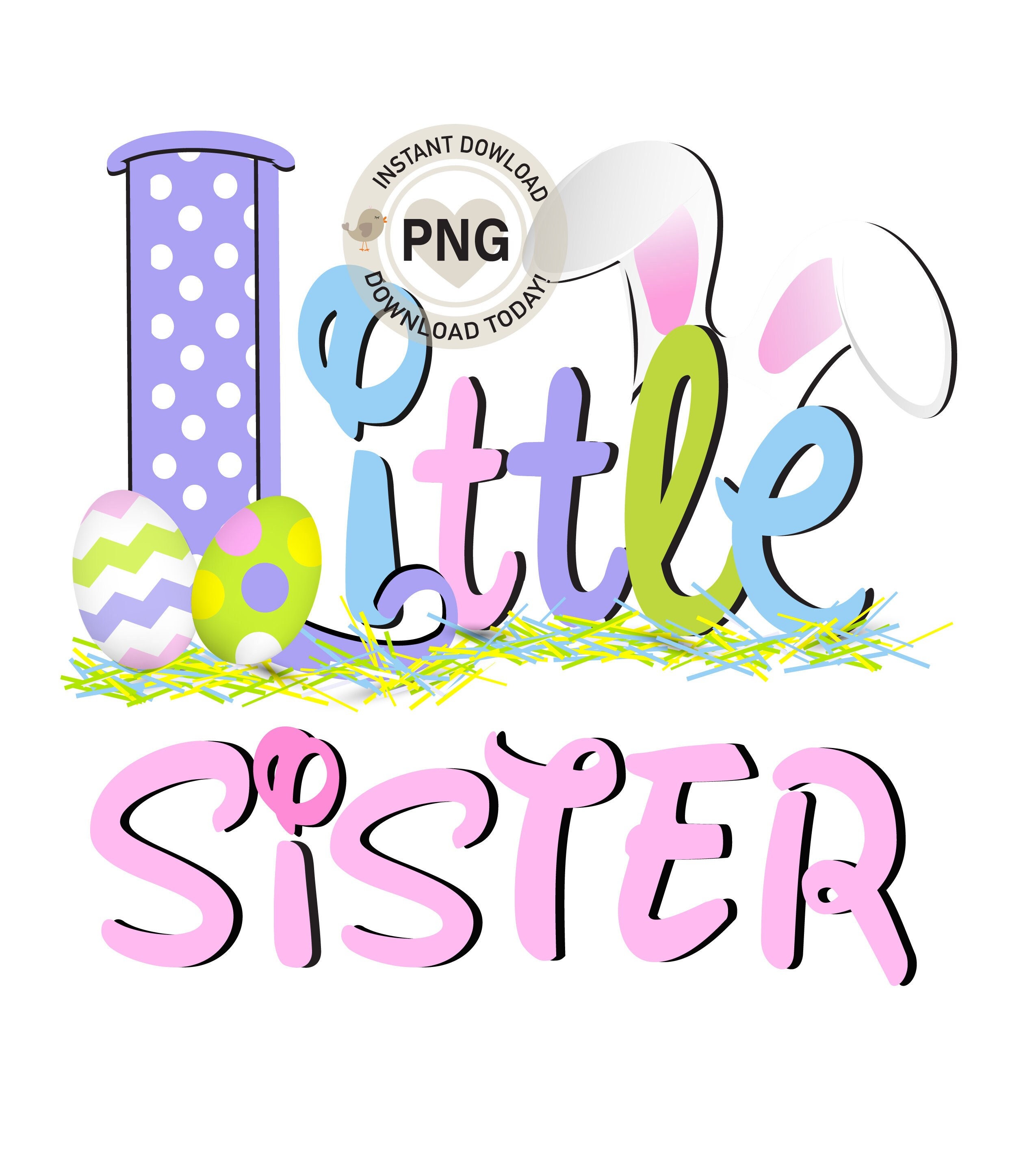 I Am Little Sister Clip Art