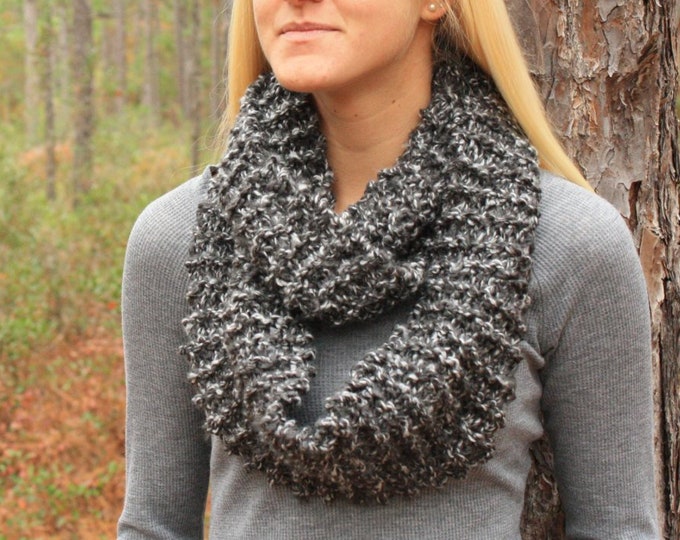 Steel Grey Infinity Scarf - Etsy